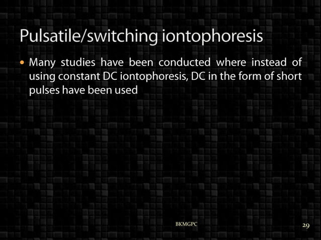 Ionto phoresis & sonnophoresis | PPTX