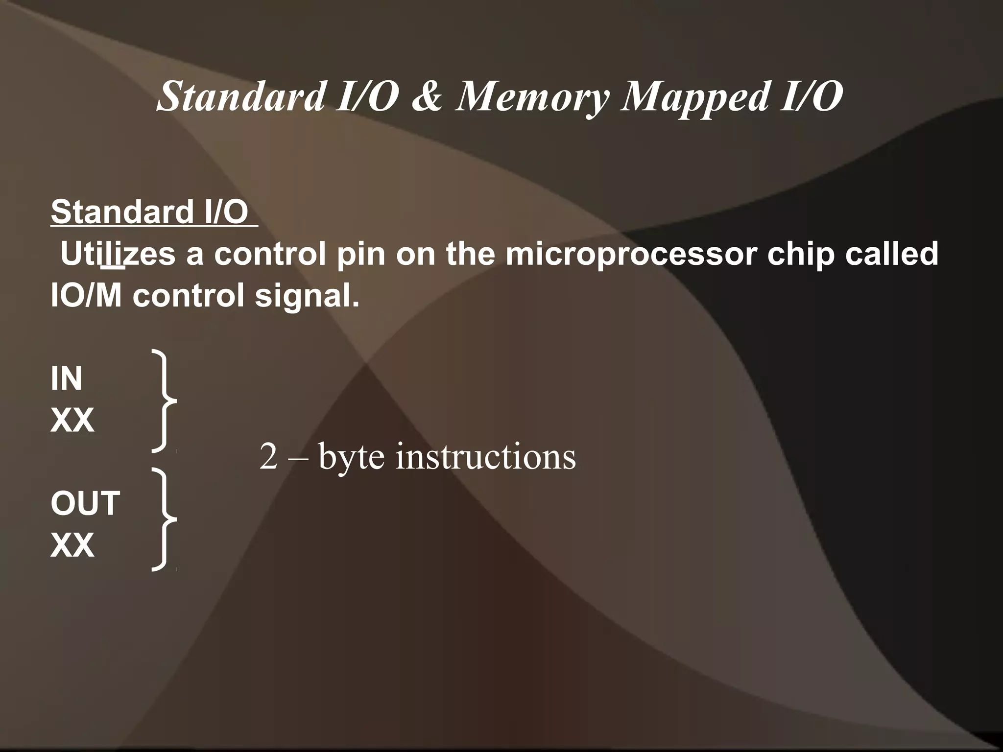 MICROPROCESSOR INPUT OUTPUT OPERATIONS | PPT | Operating Systems ... MICROPROCESSOR INPUT OUTPUT OPERATIONS | PPT | Operating Systems ...