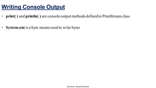 Java input output operation related introduction. | PPT | Free Download
