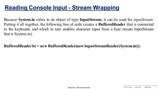 Java input output operation related introduction. | PPT | Free Download