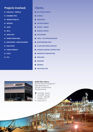 IOORS Commercial Brochure | PDF | Civil Engineering Industry | Industries