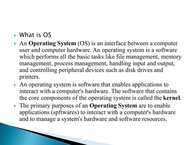 installing and optimizing operating system software | PPTX