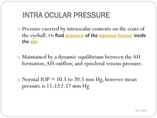 Iop | PDF | Eye and Vision Conditions | Diseases and Conditions
