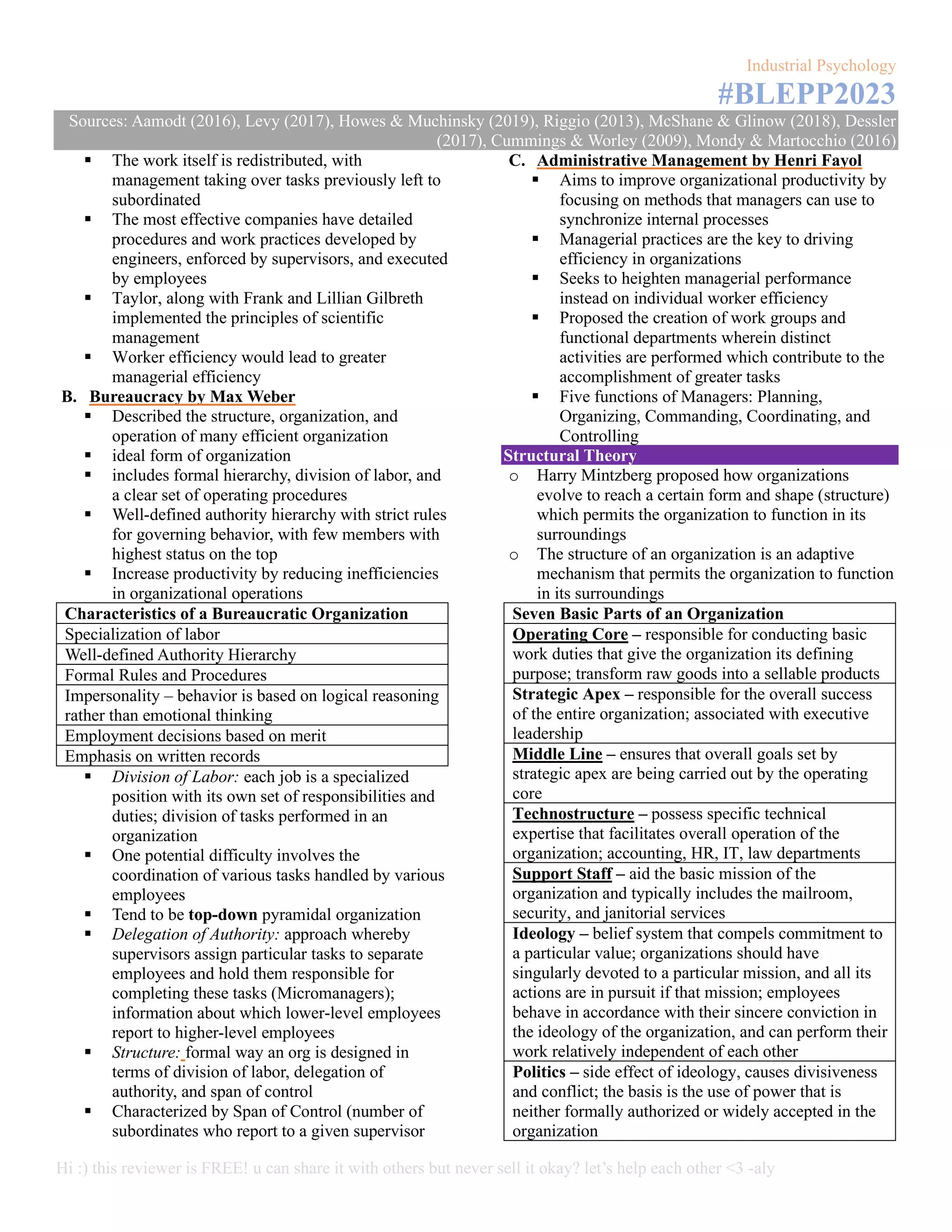 BLEPP Reviewer - Industrial and Organization Psychology | PDF
