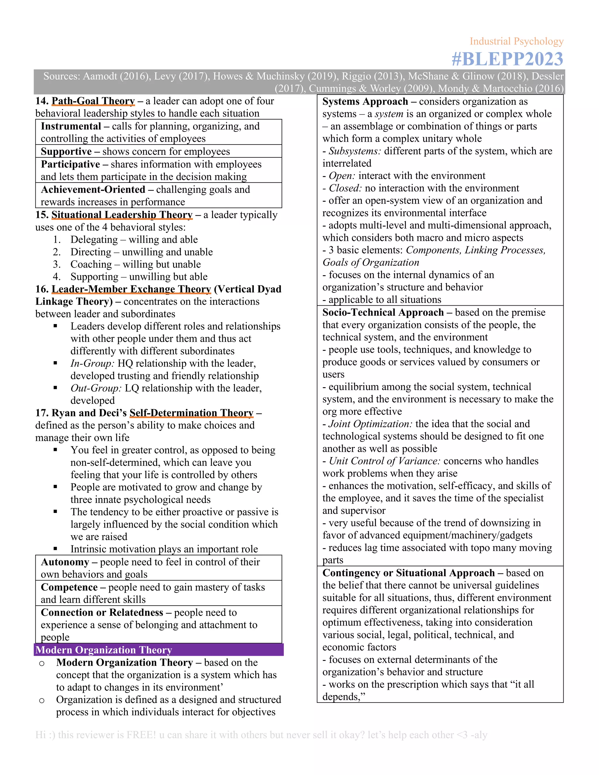 BLEPP Reviewer - Industrial and Organization Psychology | PDF