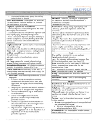 BLEPP Reviewer - Industrial and Organization Psychology | PDF