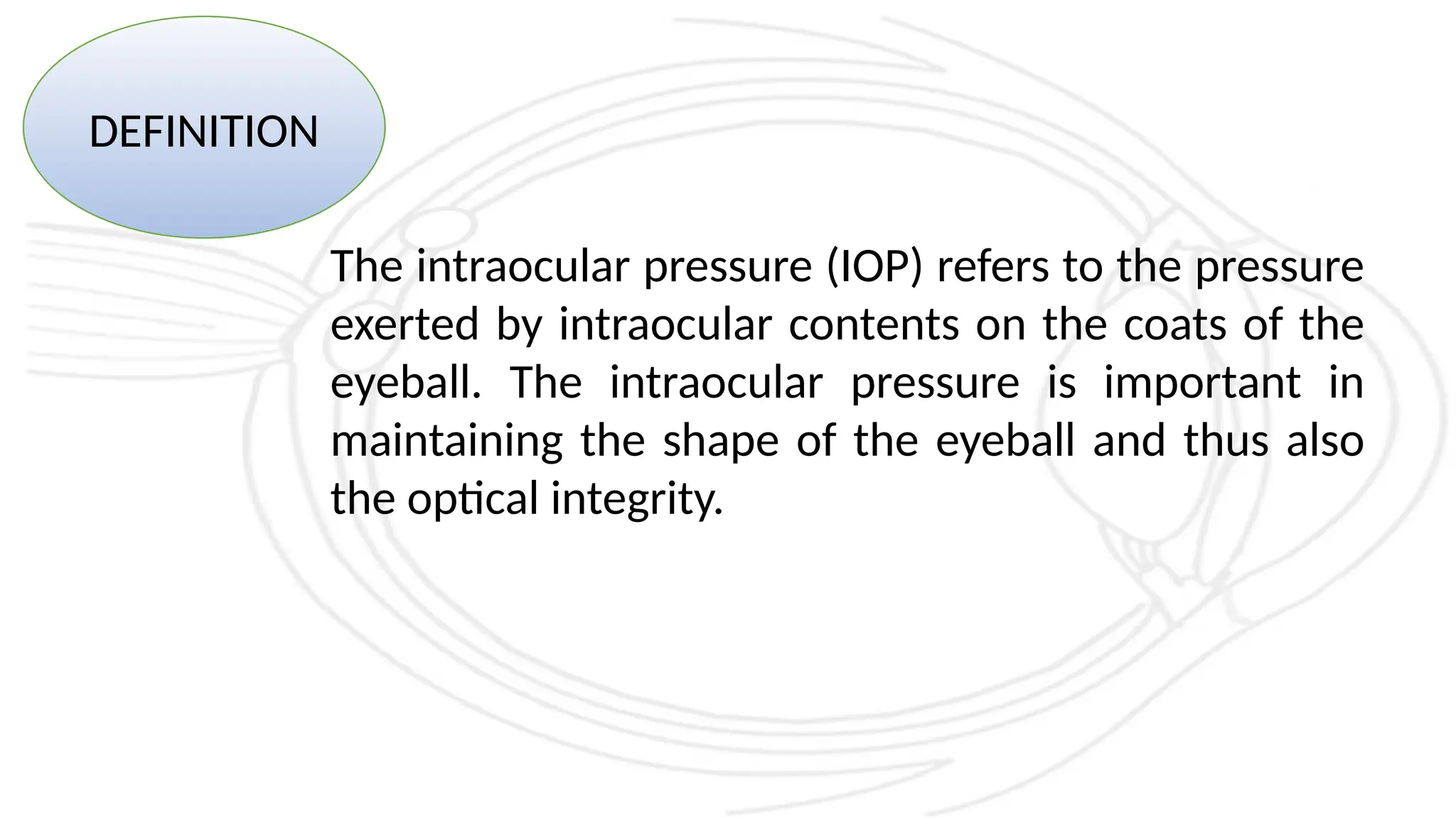 Intraocular pressure presentation slideshare | PPTX