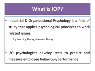 Industrial & Organizational Psychology.pptx