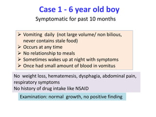 Recurrent vomiting pediatrics | PPTX