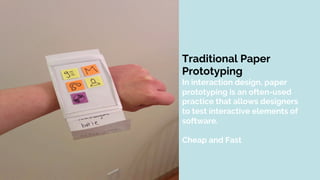 Input/Output: Paper Prototyping for the Future | PDF