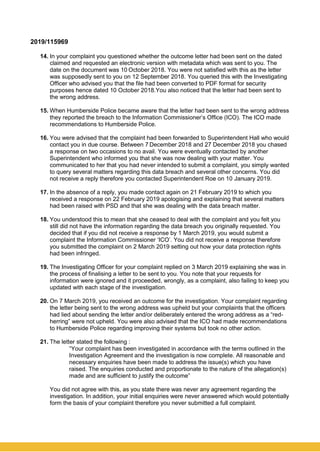 Iopc response letter before action 24 oct 19 | PDF