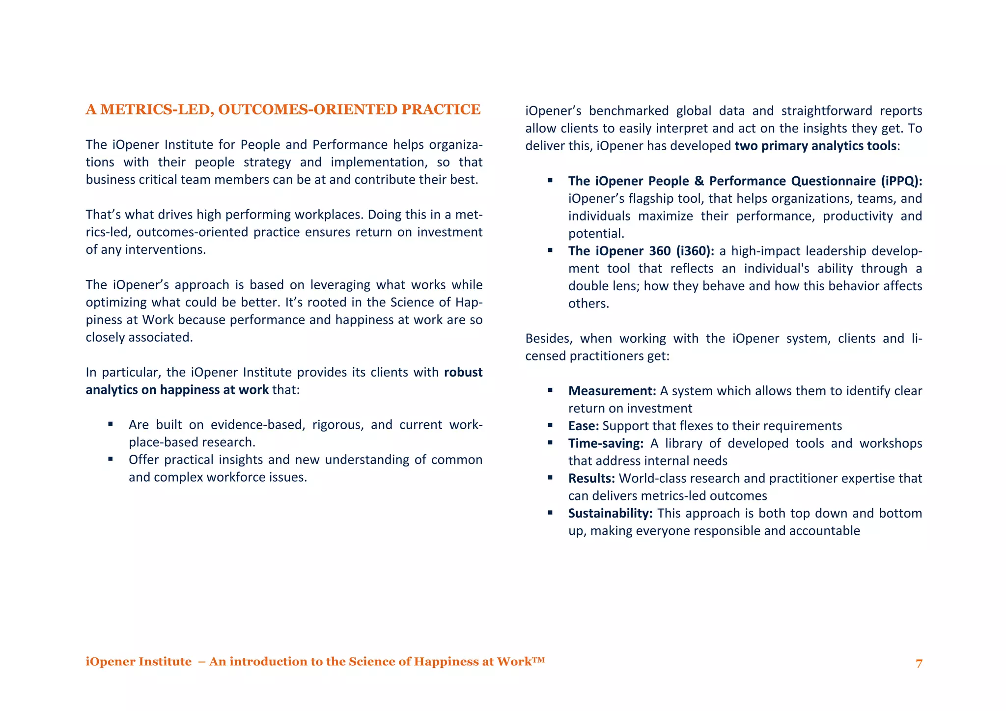 Introduction to the science of happiness at work | PPT