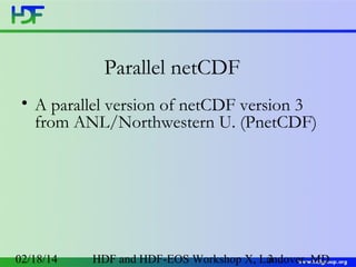 Real IO and Parallel NetCDF4 Performance | PPT