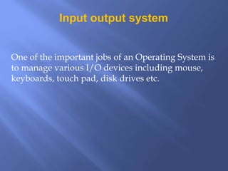 input output ports | PPTX | Computing | Technology & Computing
