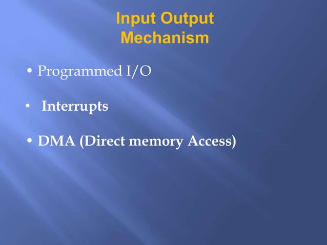 input output ports | PPTX | Computing | Technology & Computing