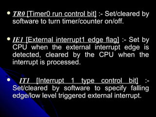 I o ports and timers of 8051 | PPT