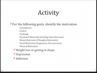 Iop part 4 motivation and goal setting | PPT
