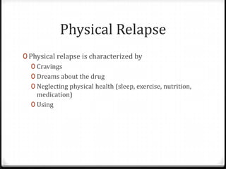 Iop part 8 relapse prevention part 1 | PPTX