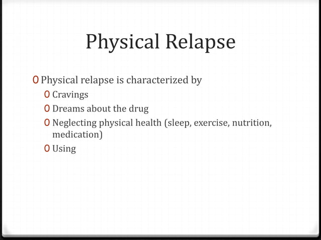 Iop part 8 relapse prevention part 1 | PPTX