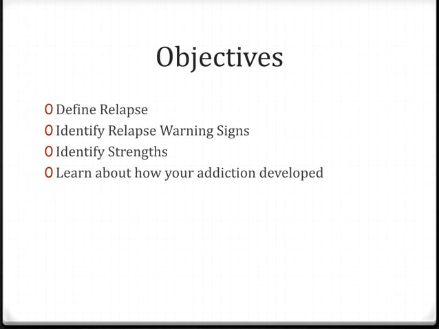 Iop part 8 relapse prevention part 1 | PPTX