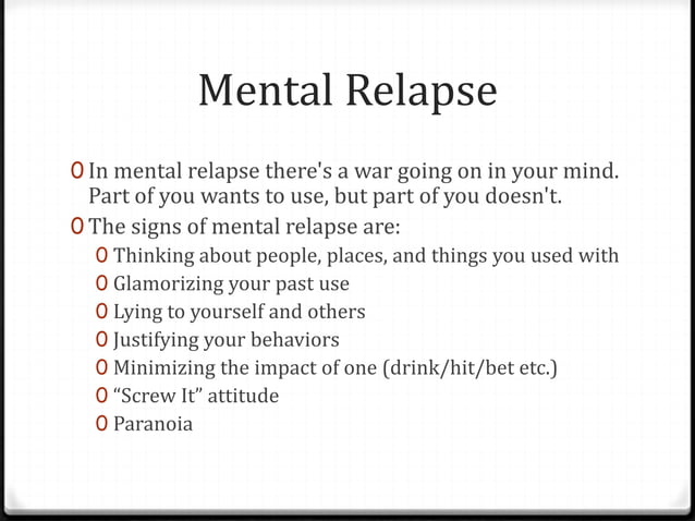 Iop part 8 relapse prevention part 1 | PPT