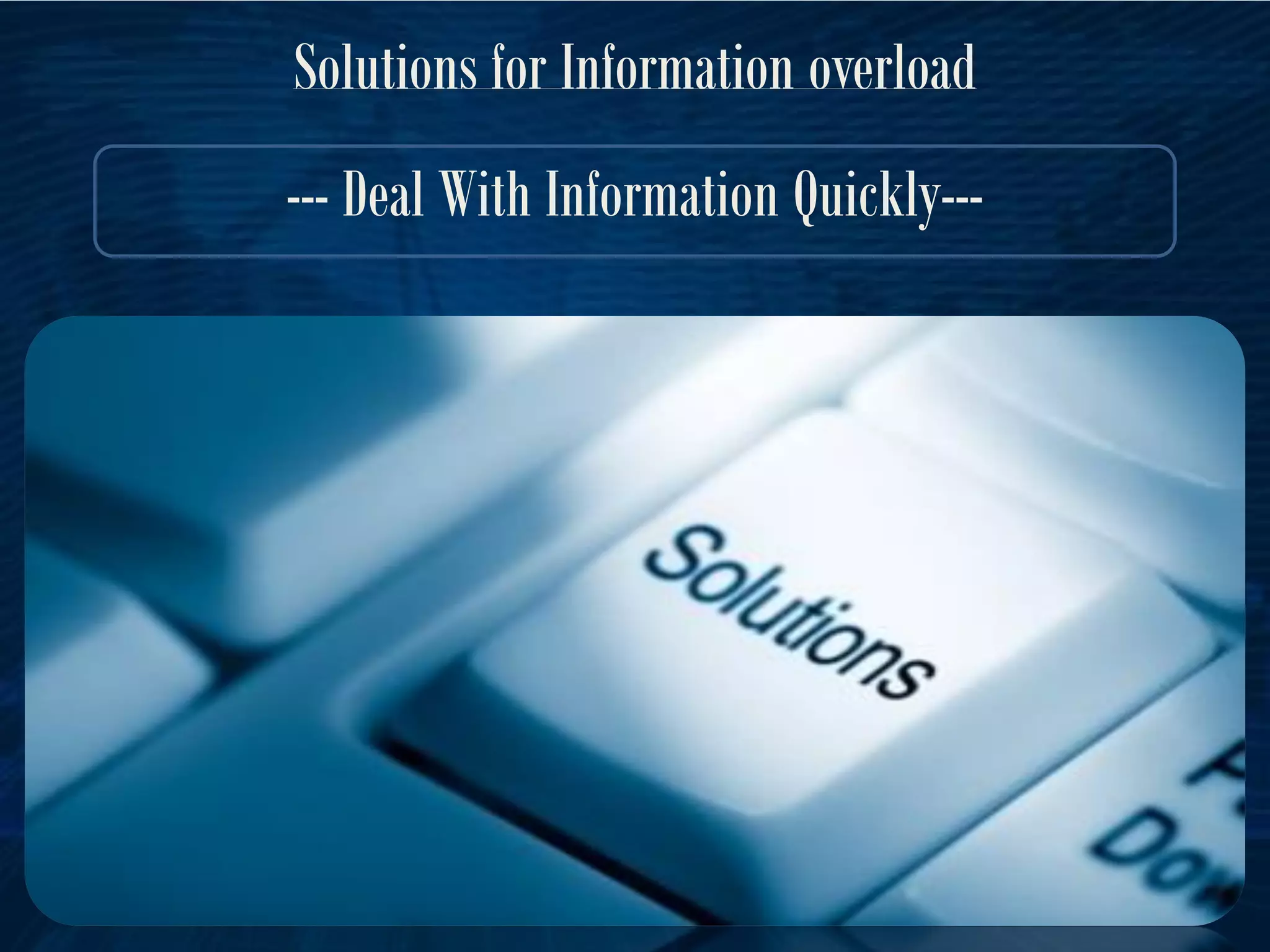 Marketing Information Overload and Decision Making Process | PPT