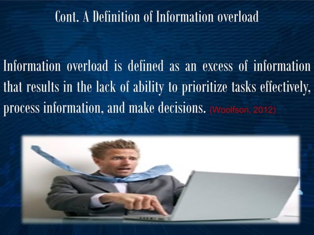 Marketing Information Overload and Decision Making Process | PPT