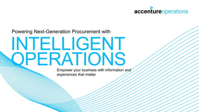 How to Power Next-Generation Procurement with Intelligent Operations | PPT