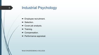Industrial & Organizational Psychology & its Application in Pakistan ...