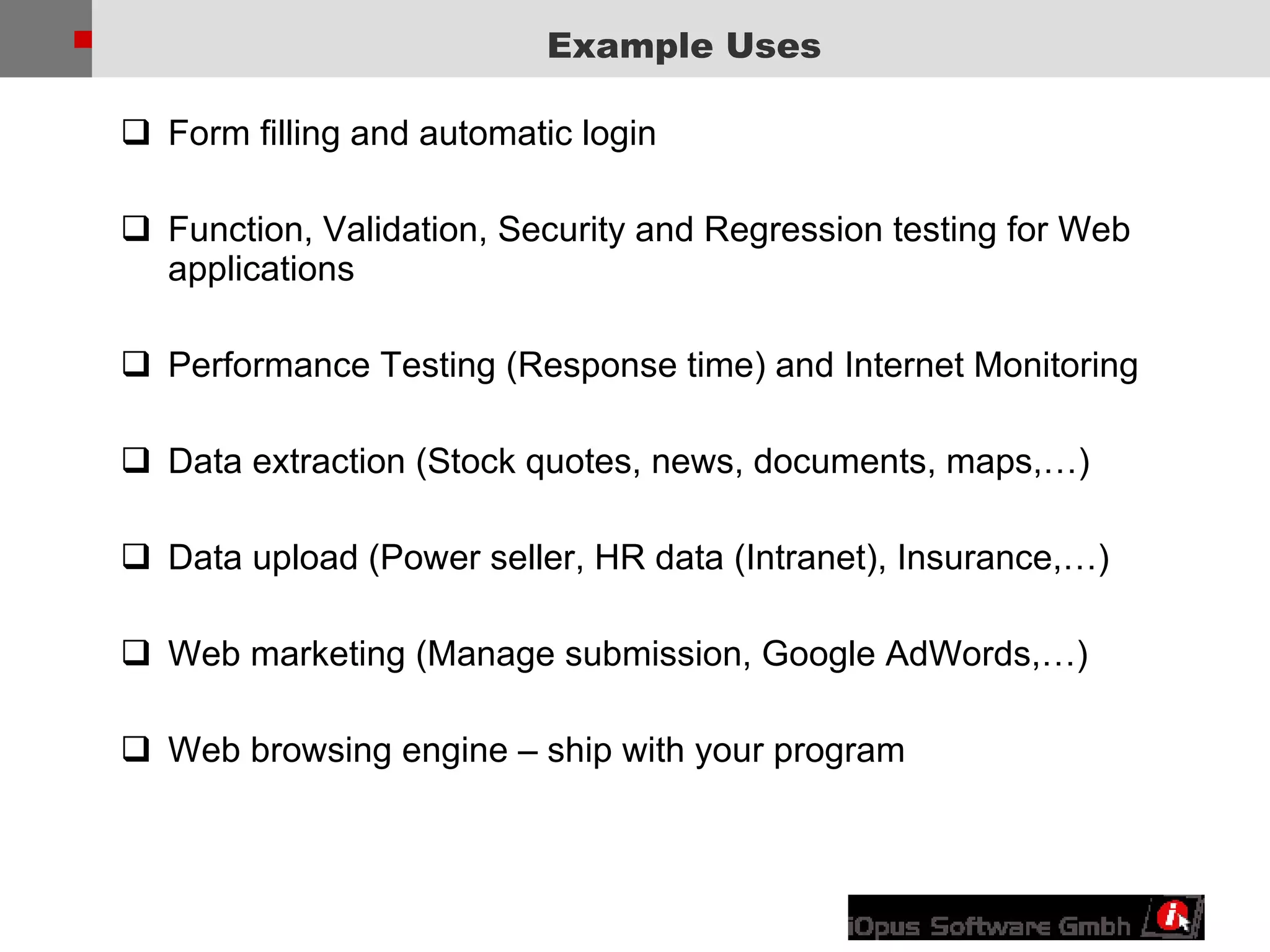 iOpus iMacros Introduction | PPT