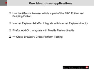 iOpus iMacros Introduction | PPT