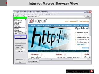 iOpus iMacros Introduction | PPT