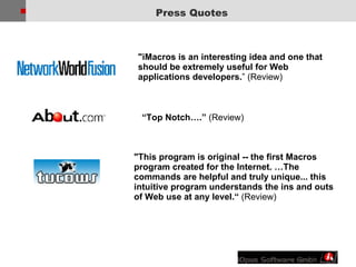 iOpus iMacros Introduction | PPT