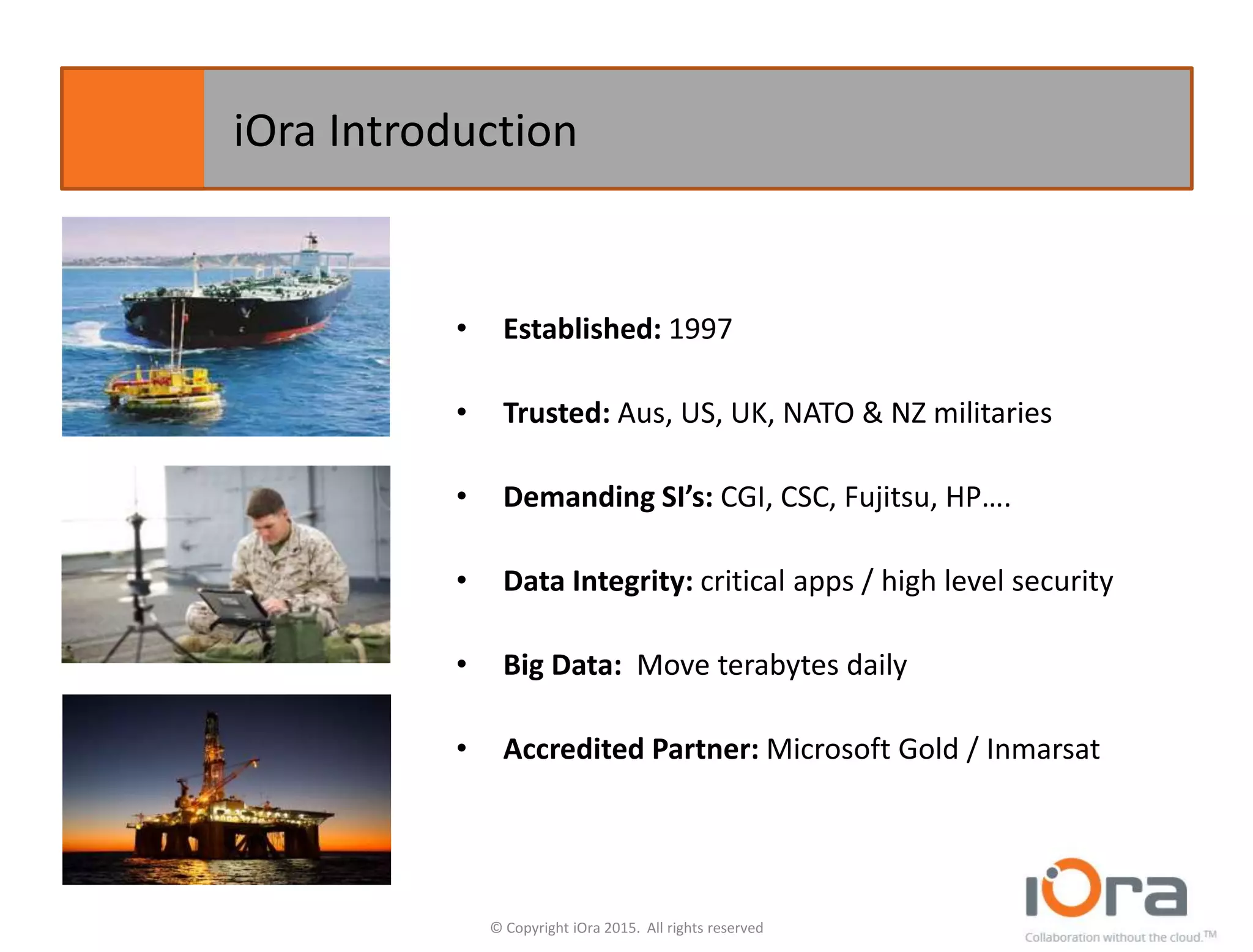 iOra slideshare presentation | PPTX | Computer Networking | Computing