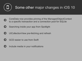 What's new in iOS 10 for developers? | PPT