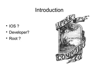 Introduction to iOS | PPT | Free Download