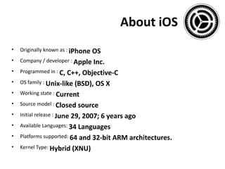 iOS General Case Study | PPT