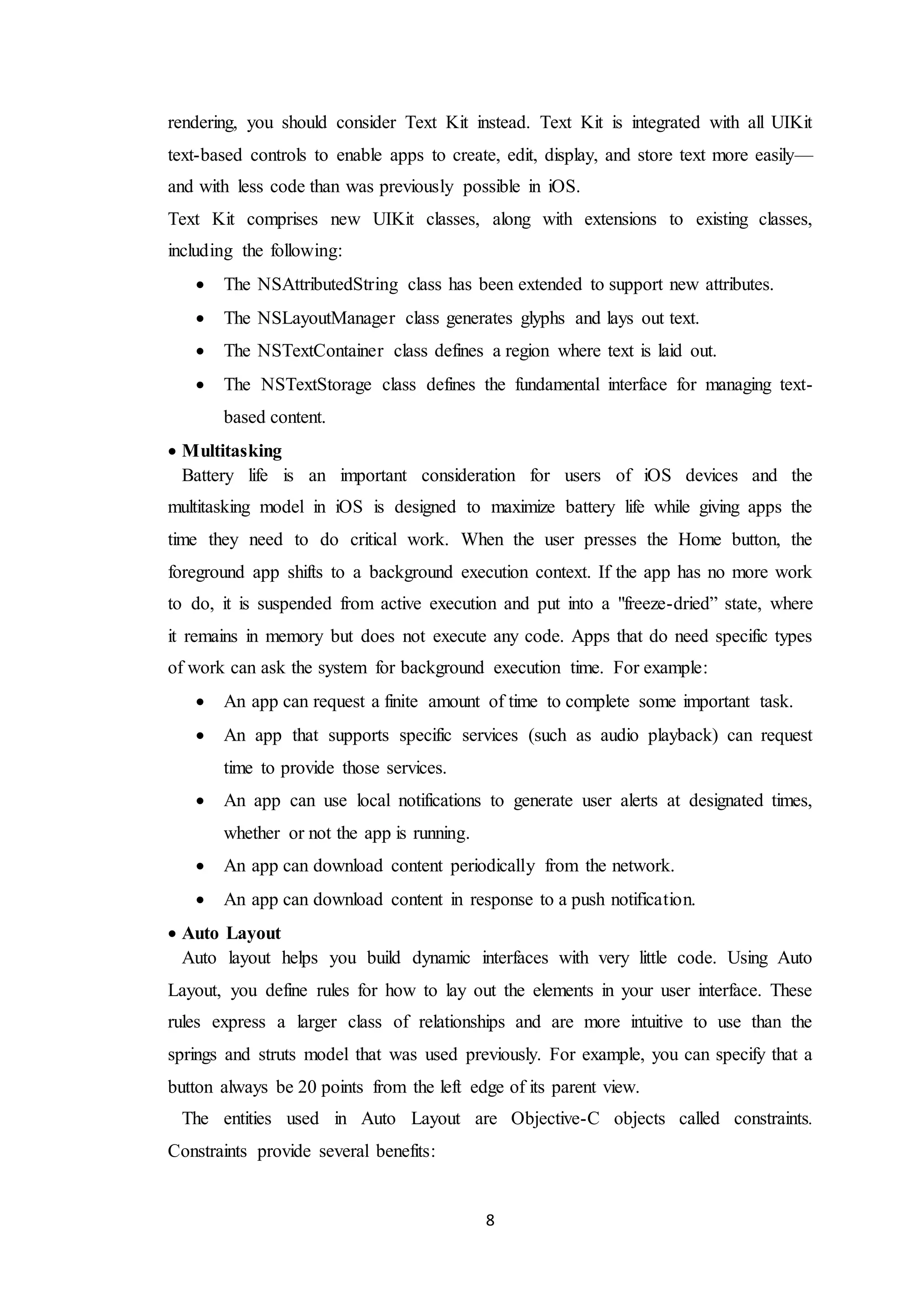 Apple iOS Documentation | DOCX