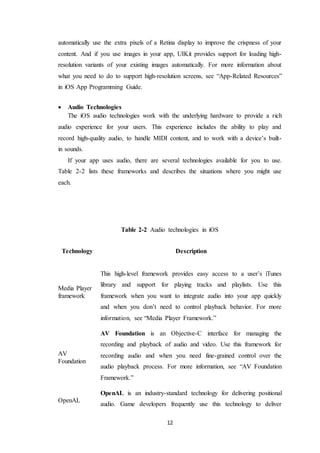Apple iOS Documentation | DOCX