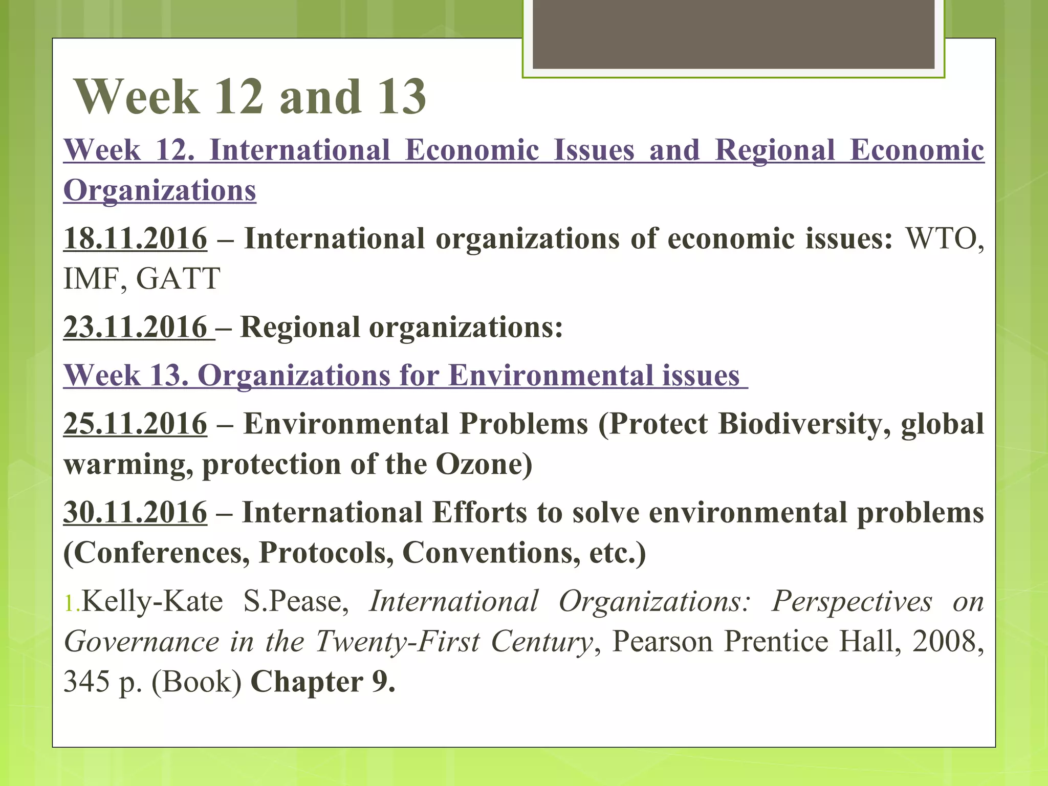 Theories of International Organizations | PPT