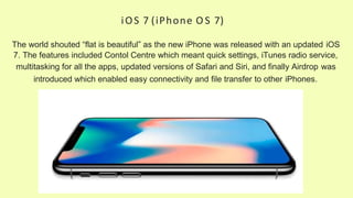 iOS - History of iOS | PPTX