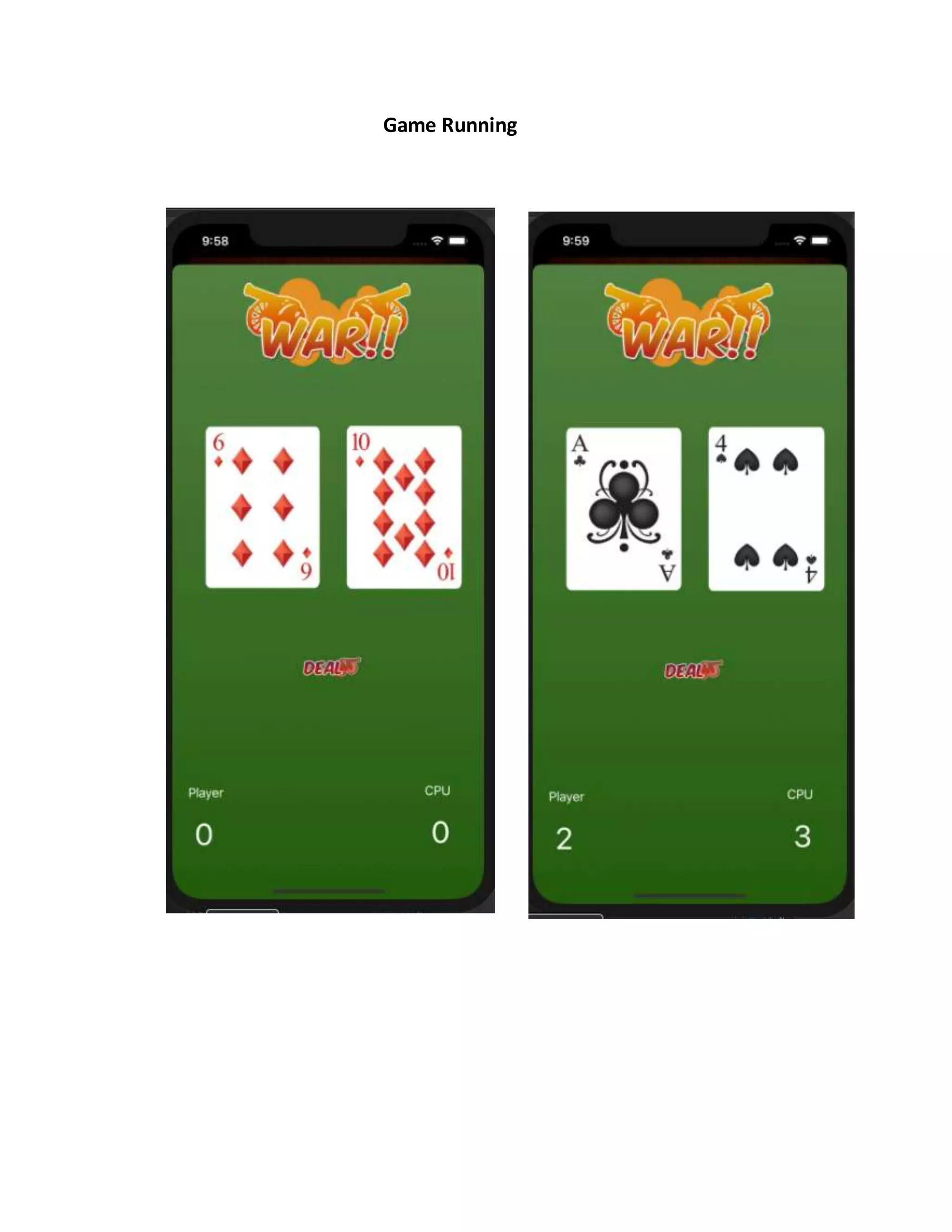 High and Low Card Game For IOs | DOCX