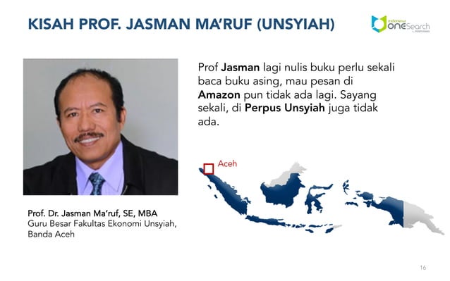 Indonesia OneSearch: Gerbang Literasi dan Pengetahuan | PPT