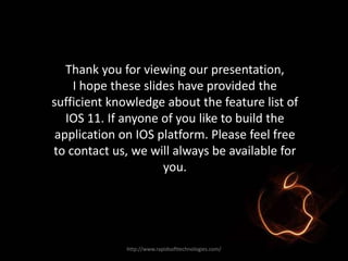 Everything you need to know about iOS 11 | PPT