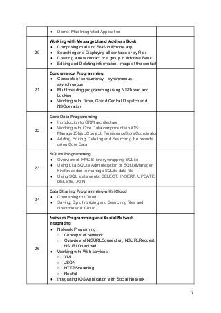 iOS 7 Application Development Course | PDF