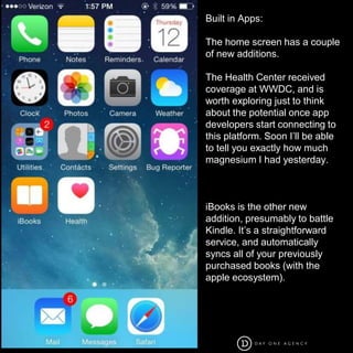 Unannounced iOS 8 Features | PDF