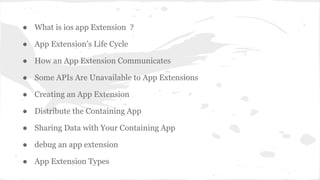 iOS 8 App Extensions | PPTX