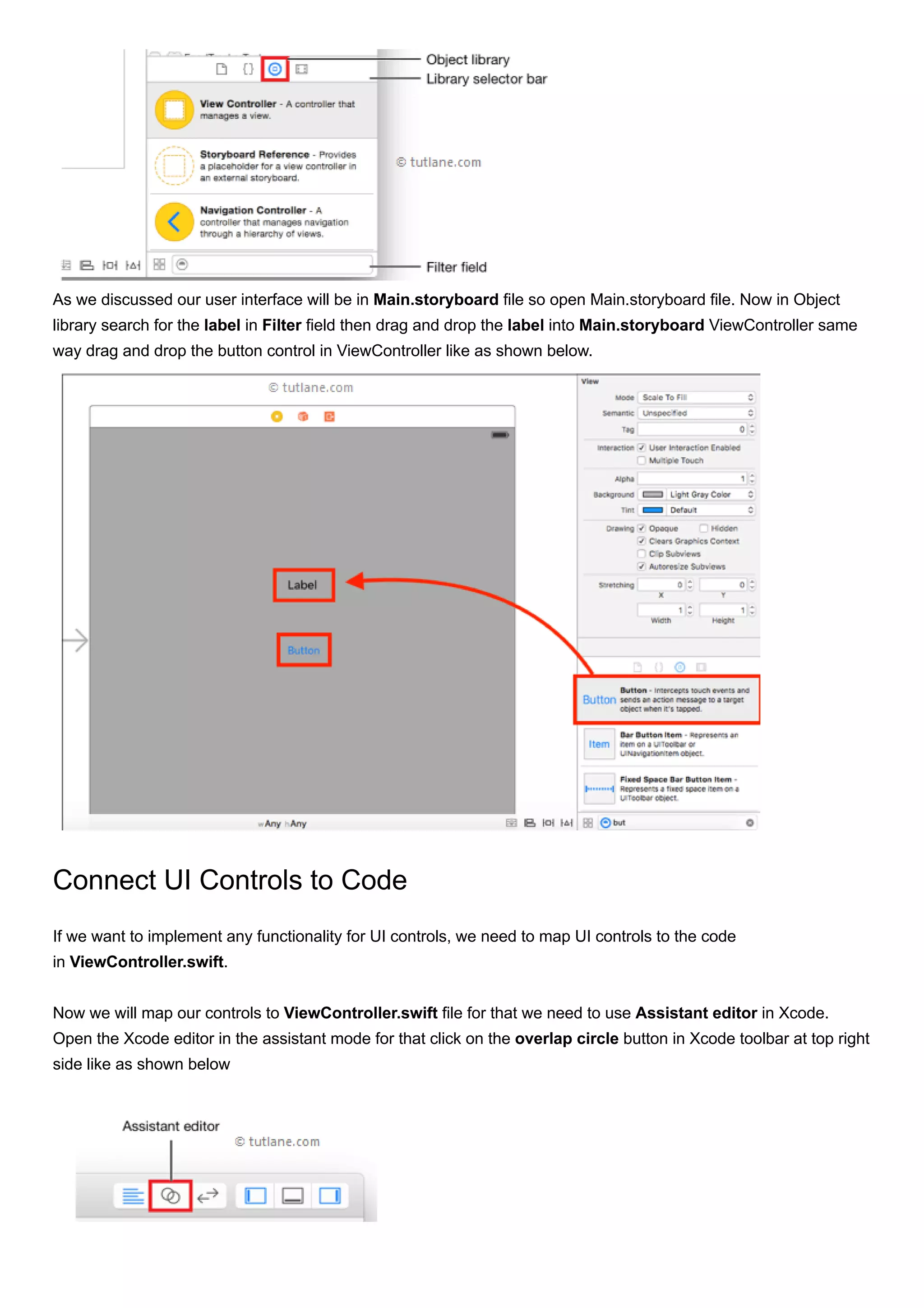 Ios actions and outlets | PDF