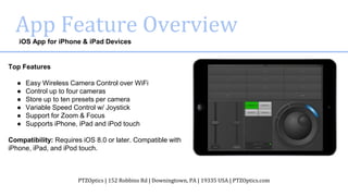 PTZOptics iPhone & iPad Camera Control App | PPTX
