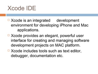 iOS application development | PPT